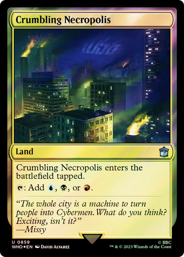 Crumbling Necropolis (Surge Foil) | Doctor Who Commander - Alternate ...
