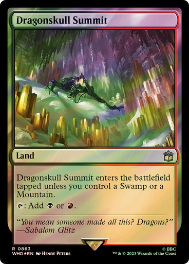 Dragonskull Summit (Surge Foil) | Doctor Who Commander - Alternate Foil ...