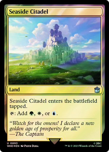 Seaside Citadel (Surge Foil) | Doctor Who Commander - Alternate Foil | Star City Games