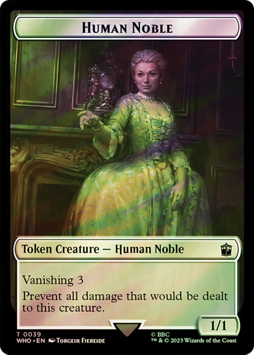 {Human Noble Token} // {Treasure Token} (#062) (Surge Foil) | Doctor ...