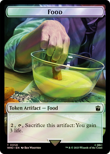 {Food Token} (#058) // {Human Token} (#038) (Surge Foil) | Doctor Who ...