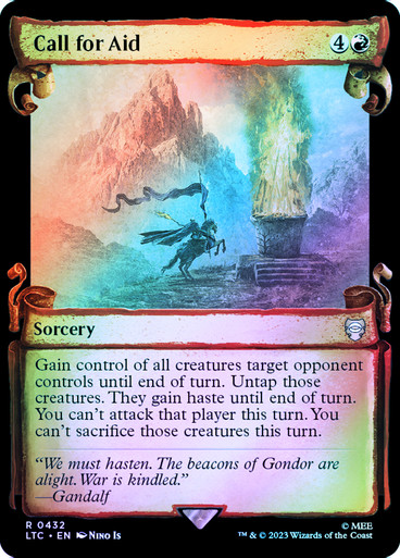 Call for Aid (Showcase) (Silver Foil) | The Lord of the Rings Commander ...