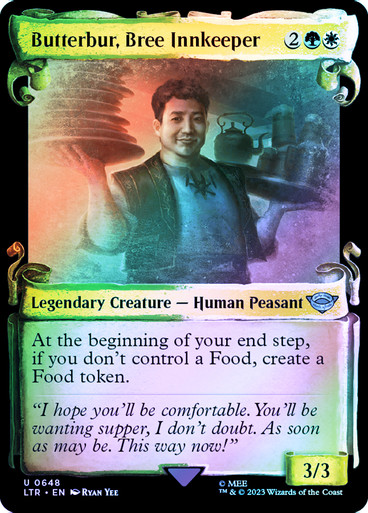 Butterbur, Bree Innkeeper (Showcase) (Silver Foil) | The Lord of the ...
