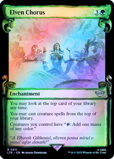 Elven Chorus (Showcase) (Silver Foil) | The Lord of the Rings ...