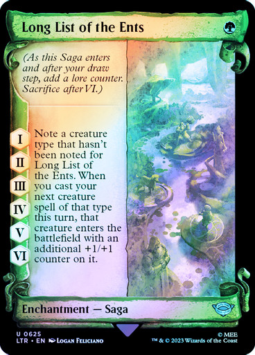 Long List of the Ents (Showcase) (Silver Foil) | The Lord of the Rings ...