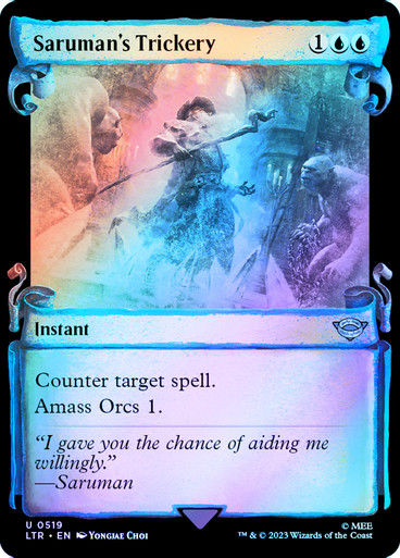 Saruman's Trickery (Showcase) (Silver Foil) | The Lord of the Rings ...