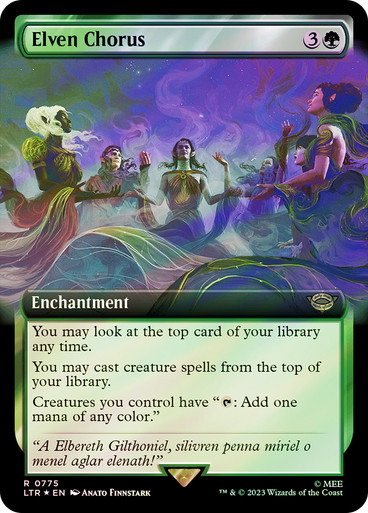 Elven Chorus (Extended Art) (Surge Foil) | The Lord of the Rings ...