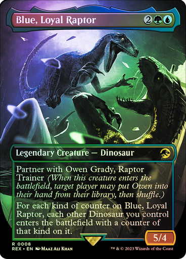 Blue, Loyal Raptor (Borderless) | Jurassic World Collection | Star City ...