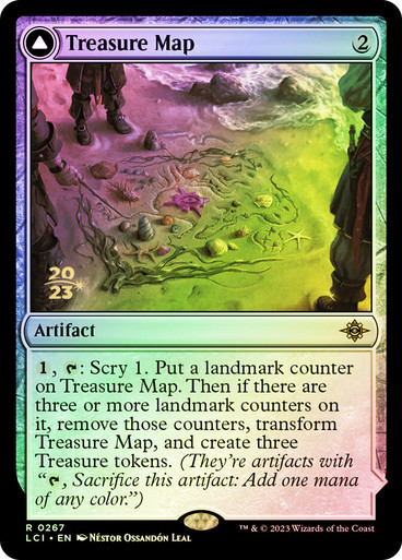 Treasure Map // Treasure Cove (Prerelease) (The Lost Caverns of Ixalan ...