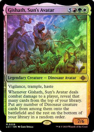 Gishath, Sun's Avatar (Promo Pack) (The Lost Caverns of Ixalan) | Promo ...