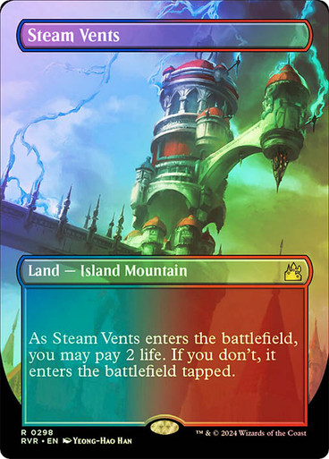 Steam Vents (Borderless) | Ravnica Remastered - Variants | Star City Games