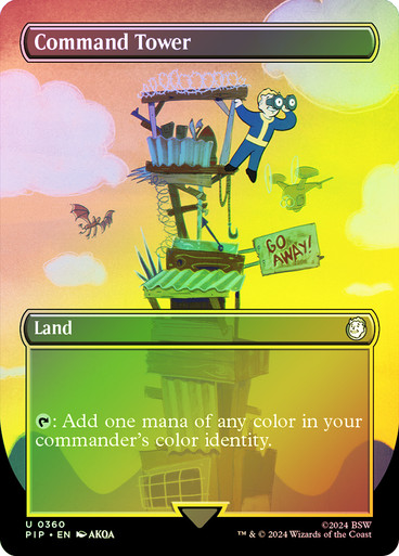 Command Tower (Borderless) | Fallout Commander - Variants | Star City Games