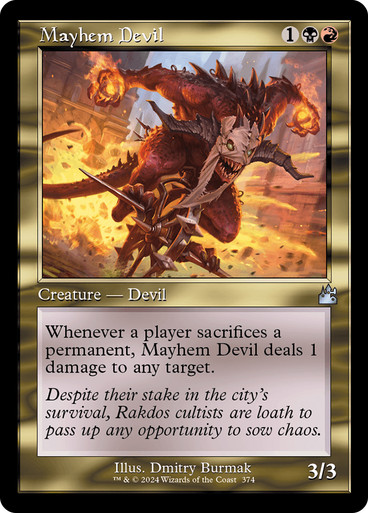 Mayhem Devil (Retro Frame) | Ravnica Remastered - Retro Frame | Star ...