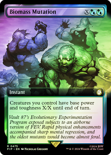 Biomass Mutation (Extended Art) | Fallout Commander - Variants | Star ...