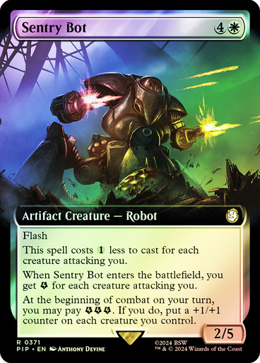 Sentry Bot (Extended Art) | Fallout Commander - Variants | Star City Games