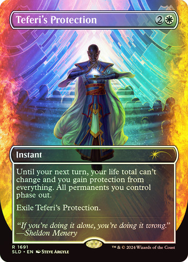 Teferi's Protection (Secret Lair) (#1691) (Borderless) | Promo: General ...