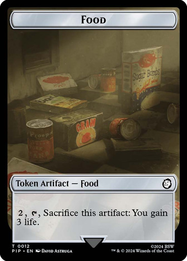 {Food Token} (#012) // {Warrior Token} | Fallout Commander | Star City ...