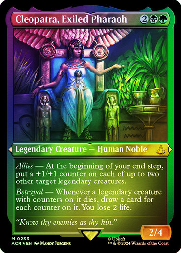 Cleopatra, Exiled Pharaoh (Foil Etched) | Assassin's Creed - Alternate Foil | Star City Games