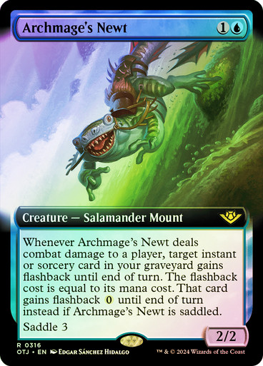 Archmage's Newt (Extended Art) | Outlaws of Thunder Junction - Variants ...