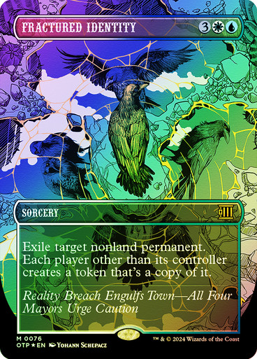 Fractured Identity (Borderless) (Textured Foil) | Breaking News ...