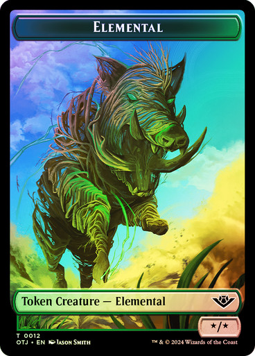 {Elemental Token} // {Mercenary Token} | Outlaws of Thunder Junction ...