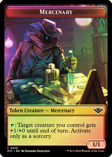 {Mercenary Token} // {Scorpion Dragon Token} | Outlaws of Thunder ...