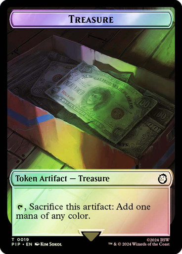 {Treasure Token} (#019) // {Warrior Token} | Fallout Commander | Star ...