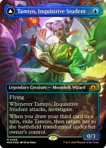 Tamiyo, Inquisitive Student // Tamiyo, Seasoned Scholar (Borderless ...