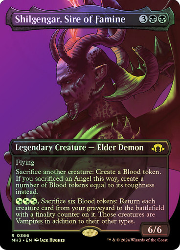 Shilgengar, Sire of Famine (Borderless) | Modern Horizons 3 - Variants ...