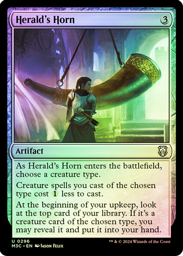 Herald's Horn (Ripple Foil) | Modern Horizons 3 Commander - Alternate ...