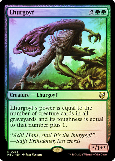 Lhurgoyf (Ripple Foil) | Modern Horizons 3 Commander - Alternate Foil ...