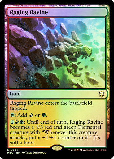 Raging Ravine (Ripple Foil) | Modern Horizons 3 Commander - Alternate ...