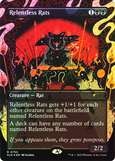 Relentless Rats (Secret Lair) (#755) (Borderless) | Promo: General ...