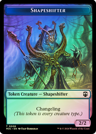 {Shapeshifter Token} (Blue) // {Dragon Token} (Ripple Foil Front ...