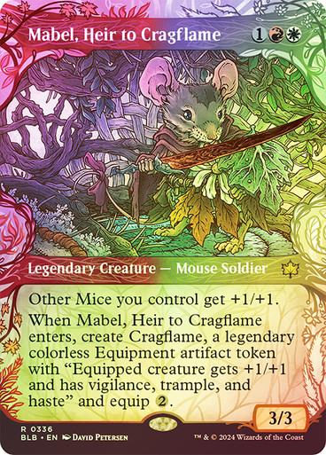 Mabel, Heir to Cragflame (Showcase) | Bloomburrow - Variants | Star ...