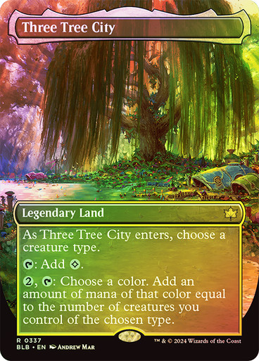 Three Tree City (#337) (Borderless) | Bloomburrow - Variants | Star ...