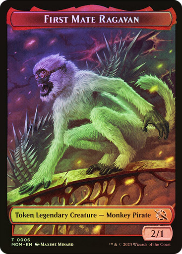 {First Mate Ragavan Token} // {Knight Token} (White/Blue) | March of ...
