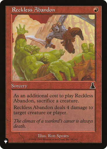 Reckless Abandon | Planeswalker Symbol Reprints | Star City Games