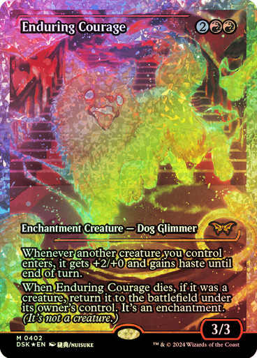 Enduring Courage (Showcase) (Fracture Foil) | Duskmourn: House of ...