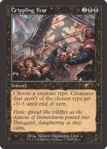 Crippling Fear (Commander Party) (Retro Frame) | Promo: General | Star ...