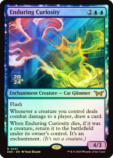 Enduring Curiosity (Prerelease) (Duskmourn: House of Horror) | Promo ...