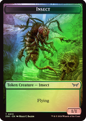 {Insect Token} (Black/Green) // {Spider Token} | Duskmourn: House of ...
