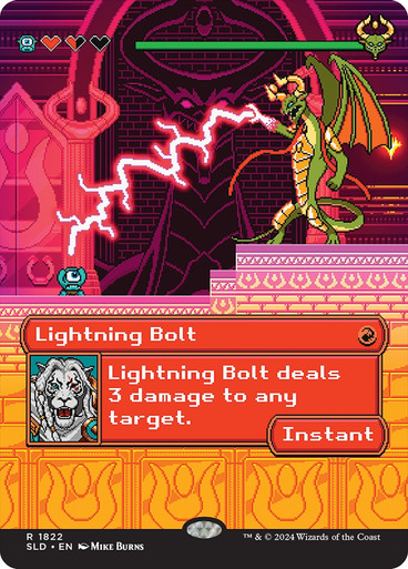 Lightning Bolt (Secret Lair) (#1822) (Borderless) | Promo: General ...