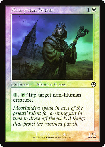 Avacynian Priest (Retro Frame) | Innistrad Remastered - Retro Frame ...
