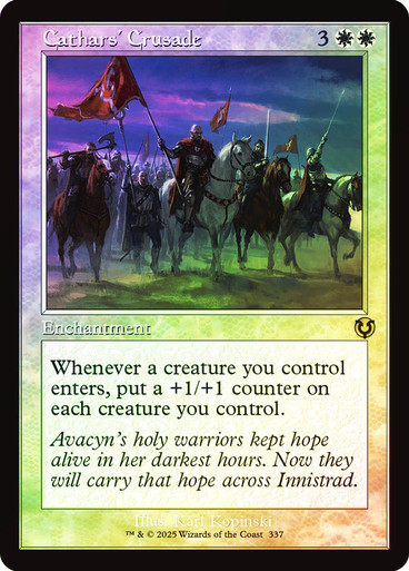 Cathars' Crusade (Retro Frame) | Innistrad Remastered - Retro Frame ...