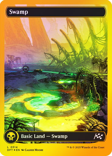 Swamp (#514) (Full Art) (First Place Foil) | Aetherdrift - Alternate ...