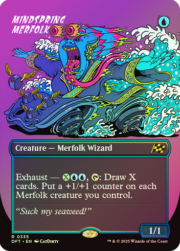 Mindspring Merfolk (Borderless) | Aetherdrift - Variants | Star City Games
