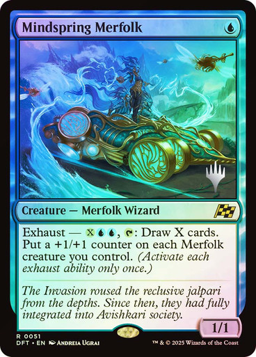 Mindspring Merfolk (Promo Pack) (Aetherdrift) | Promo: Planeswalker ...