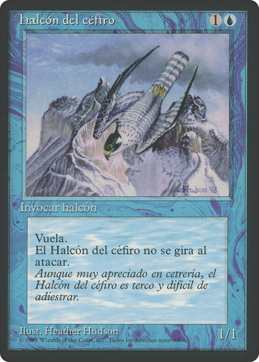Zephyr Falcon (BB) | 4th Edition - Black Border - Spanish | Star City Games
