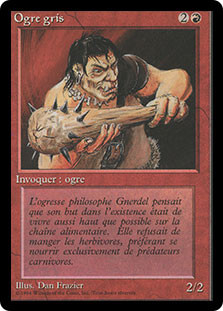 Gray Ogre (BB) | 3rd Edition - Black Border - French | Star City Games